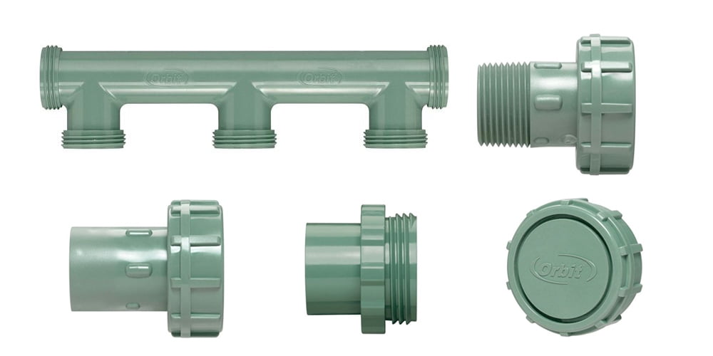 Orbit 3-port Valve Manifold Bundle for Underground Sprinkler Irrigation ...