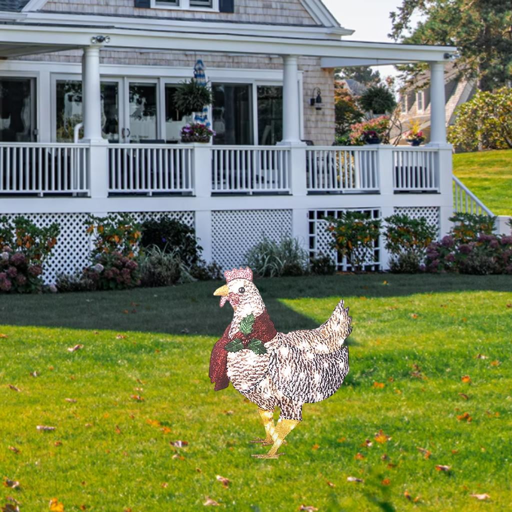 Hierro Chicken Lantern Adornos Atmósfera Decoración Decoración para ...