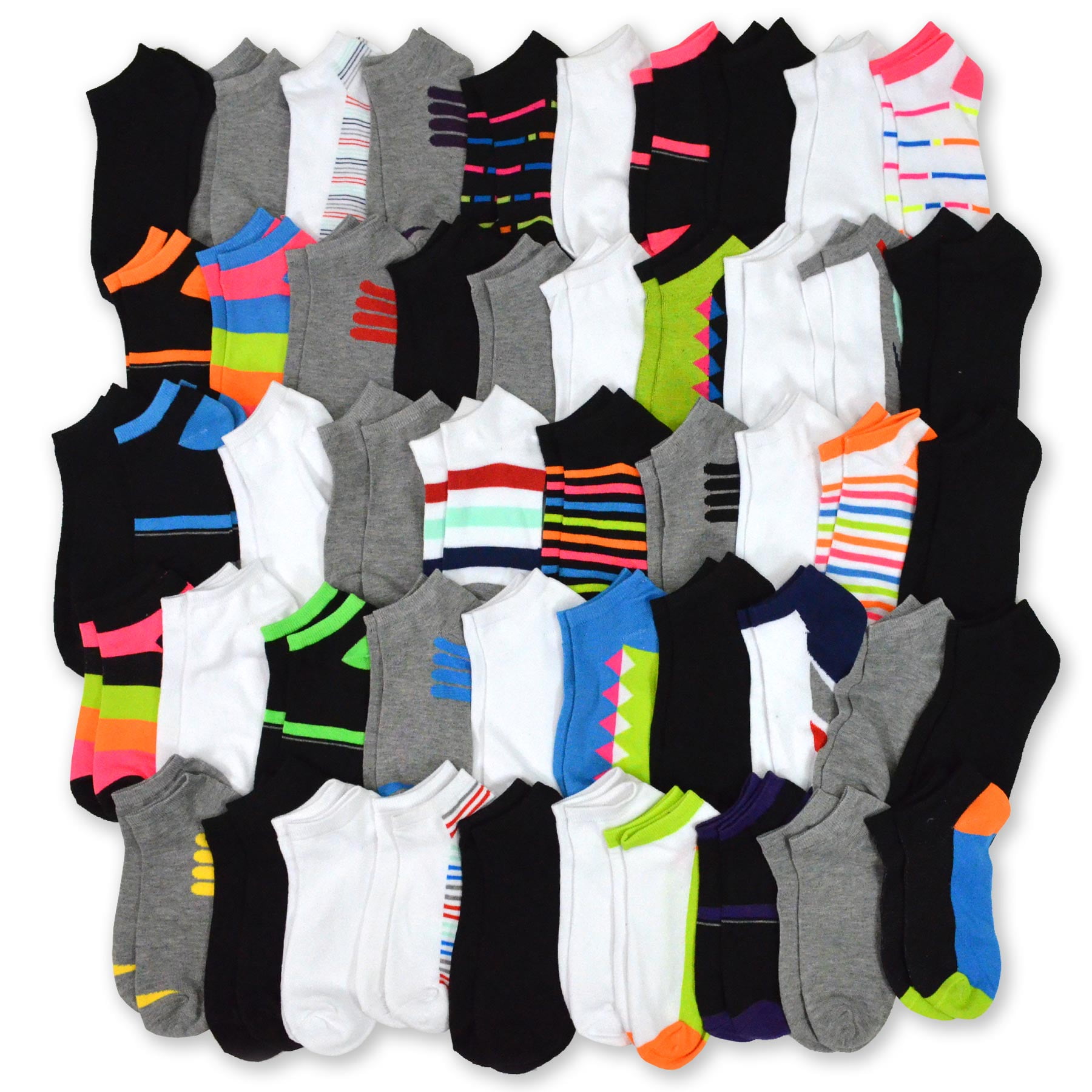 Various Sample Wholesale Bulk Socks Mixed 50 Pairs Valuable Pack Women ...