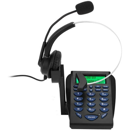 Call Center Corded Headset Telephone Business Office Dial Pad Call ...