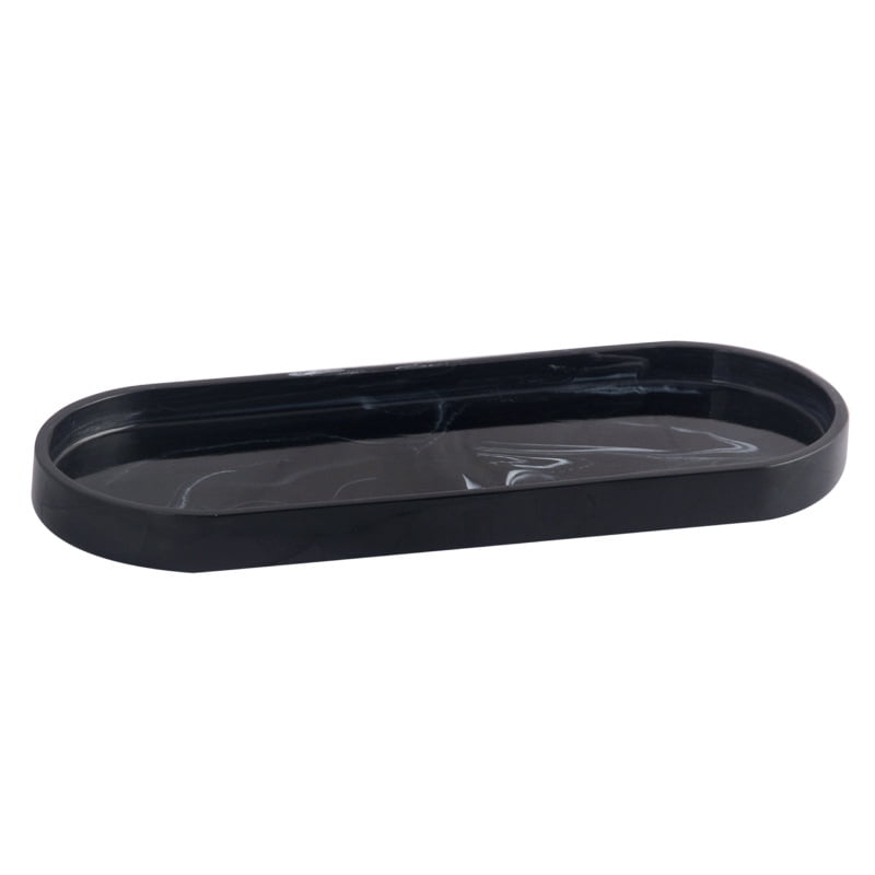 Bathroom Vanity Tray Oval, Toilet Tank Top Tray Non Slip, Resin Storage ...