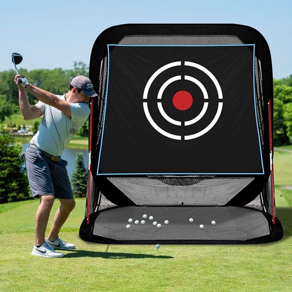 GALILEO Portable Golf Practice Net 12X10Feet, Indoor & Outdoor Training ...