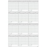 "SwiftGlimpse Large 48""x72"", Washable, Reusable Yearly Wall Calendar ...