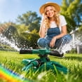 Sprinkler for Yard, Rotating Garden Sprinkler with 3 Adjustable Arms ...