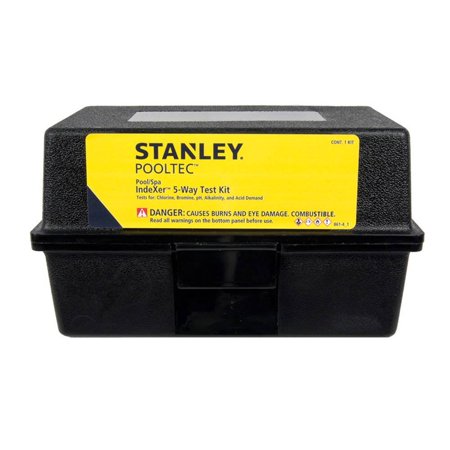 Poolmaster Stanley IndXer 5 Way Pool and Spa Water Chemical Test Kit ...