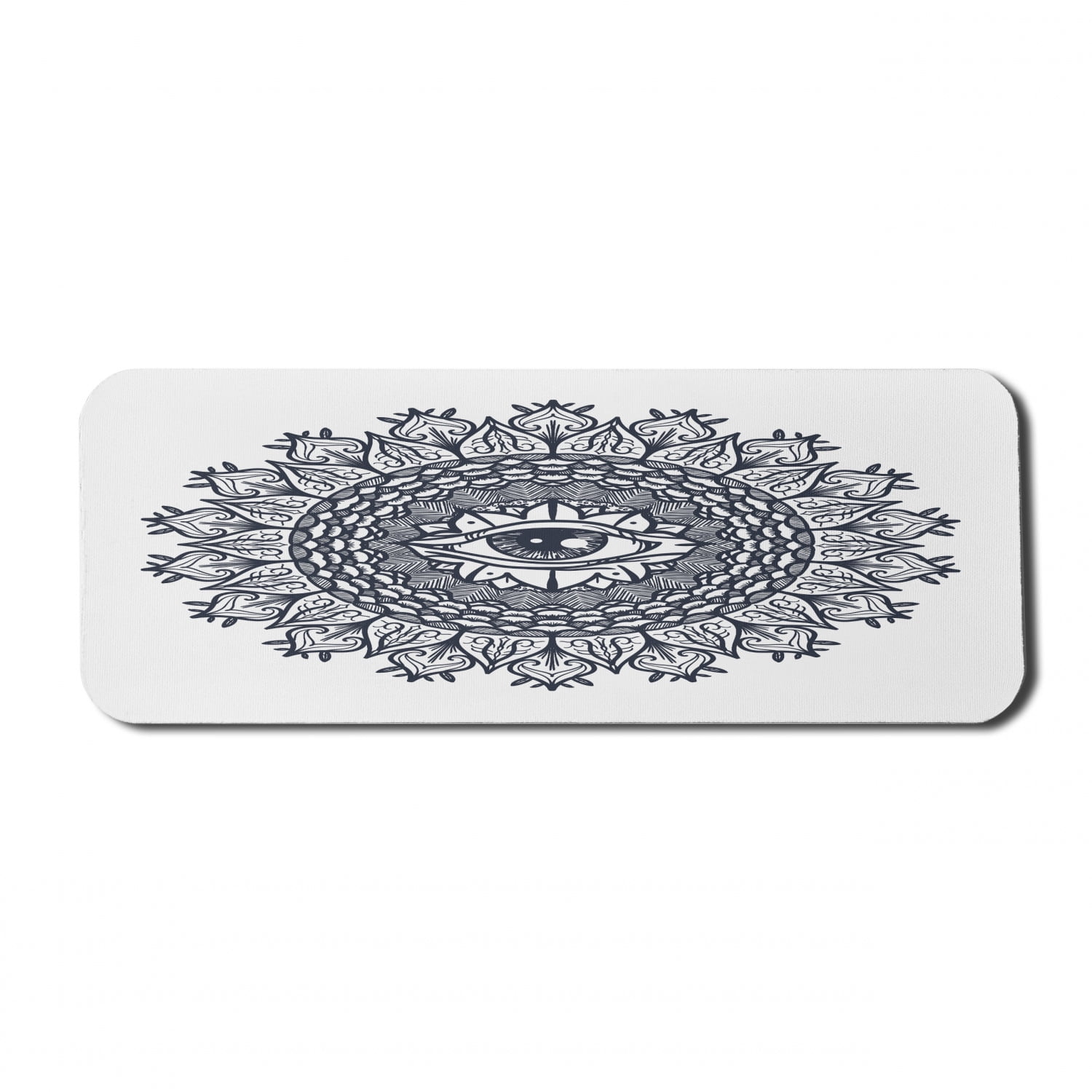 Occult Computer Mouse Pad, Vintage Symmetrical Circular Occult Pattern ...