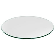 Topcobe 36 Inch Round Glass Table Top - Tempered - 1/4" Thick- Flat ...