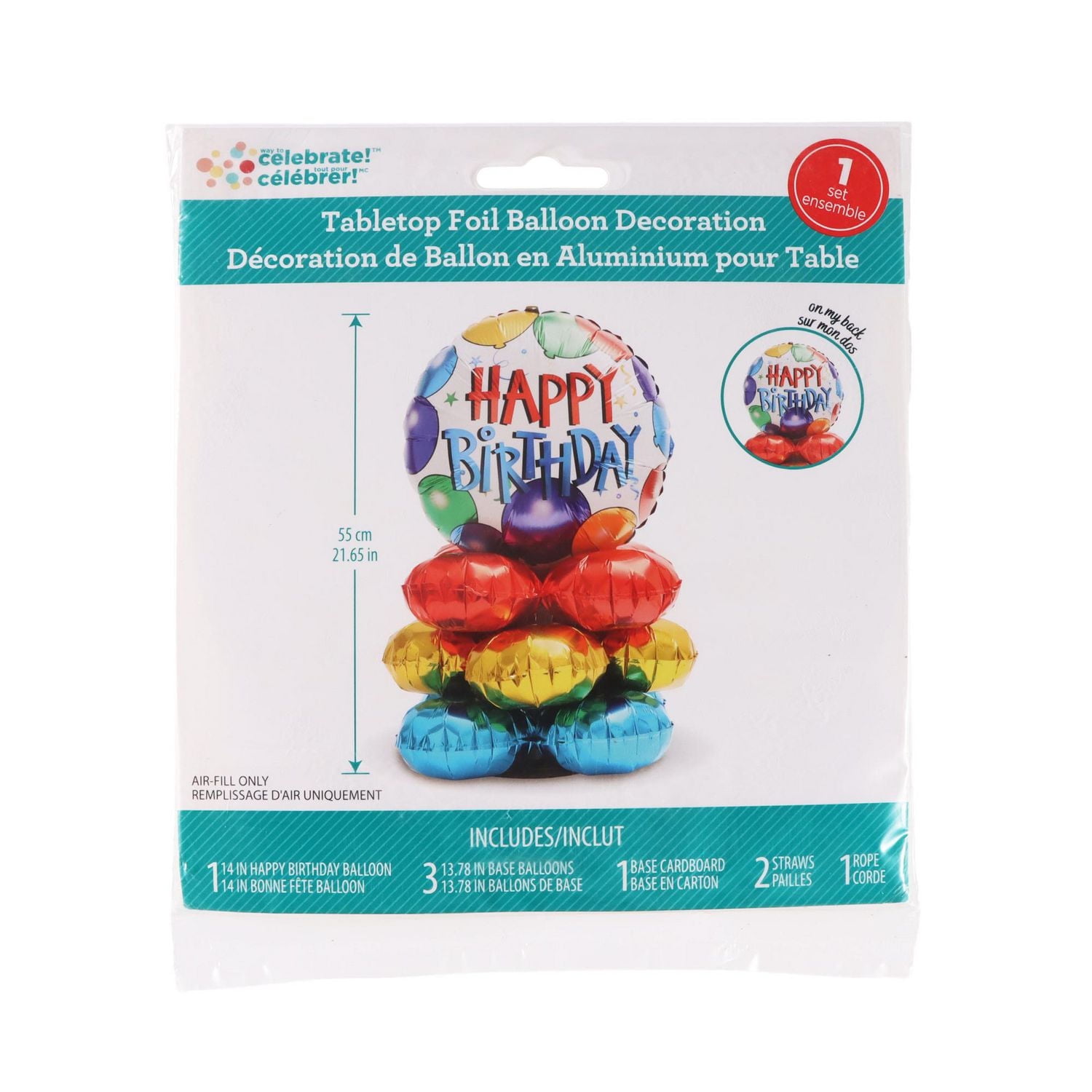Click here for Way To Celebrate. Tabletop Foil Balloon Decoration... prices