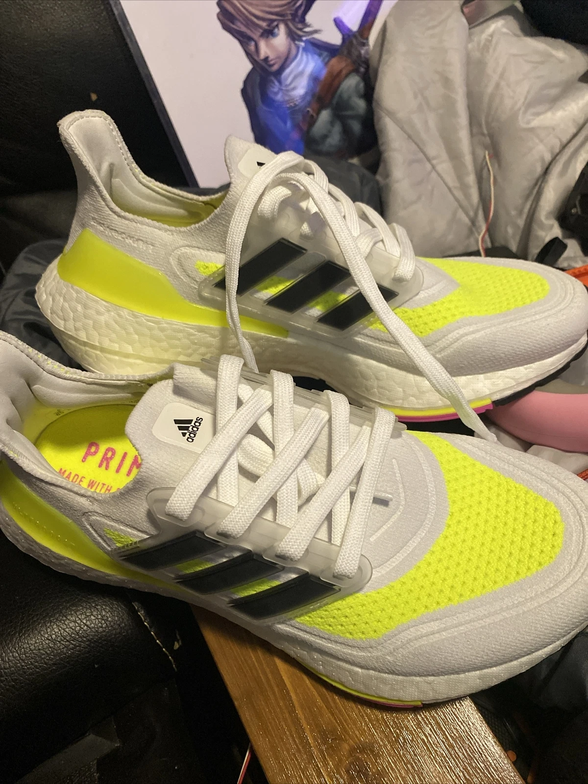 Adi-das:"Ultra Boost"(21J)Colorway: solar yellow-white-pink[Cross-Trainer] NEW DS | Walmart en línea