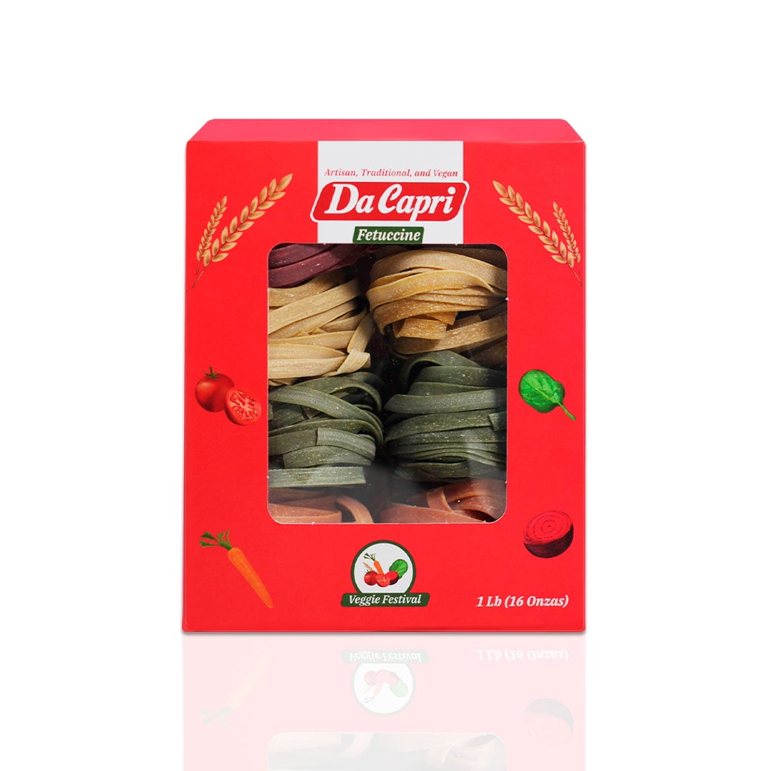 Veggie Festival Fettuccine (Pack Of 2) | Artisanal Homemade Italian ...