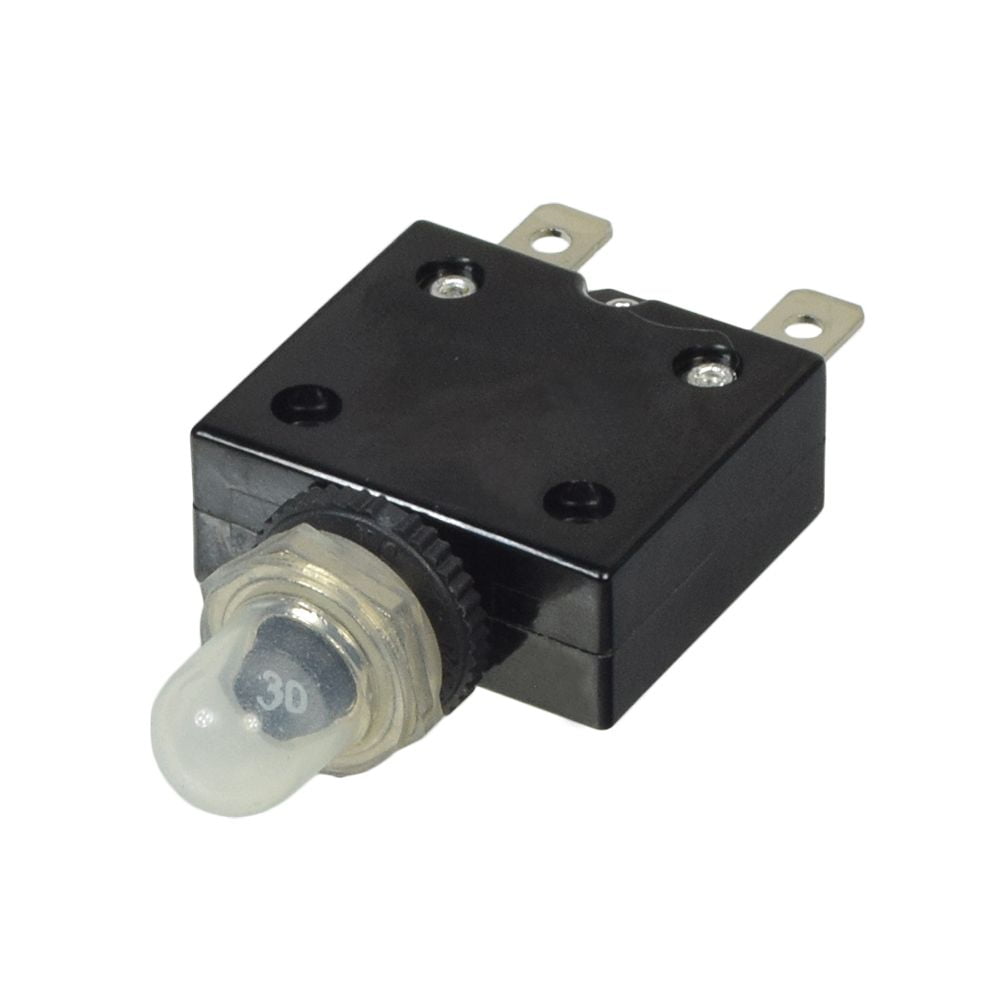 AlveyTech 30 Amp (30A) 125/250V AC/32V DC Push-Button Reset Circuit ...
