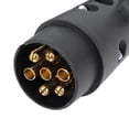 Nieyigj 12V 7-Pin to 13-Pin Trailer Adapter, 2m / 6.6ft Coiled ...