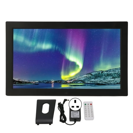 Large Digital Frame, 18.5 Inch Digital Photo Frame 1080P Black 100-240V ...