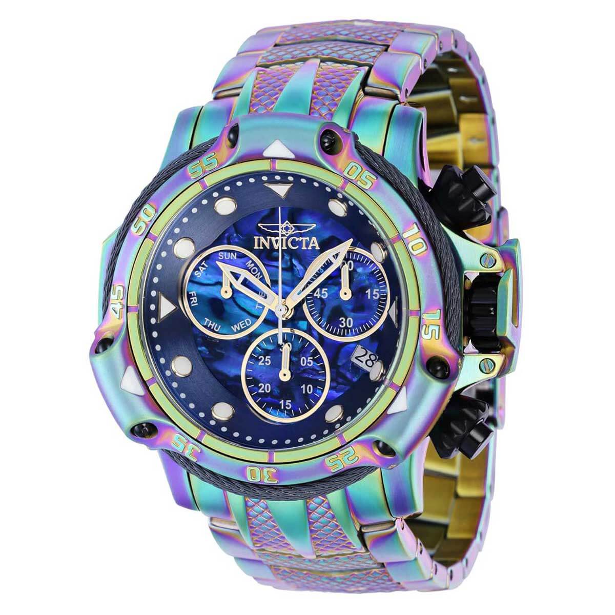 Invicta 38330 Men's Subaqua Blue Dial Bracelet Chronograph Watch ...