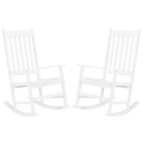 F O O W I N Set of 2 Patio Resin Balcony Rocking Chairs, All-Weather ...