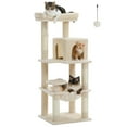 PAWZ Road Cat Tree Condo 46”with Sisal Covered Scratching Posts Tower ...