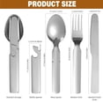 4-in-1 Stainless Steel Portable Cutlery Set with Bottle Opener for ...