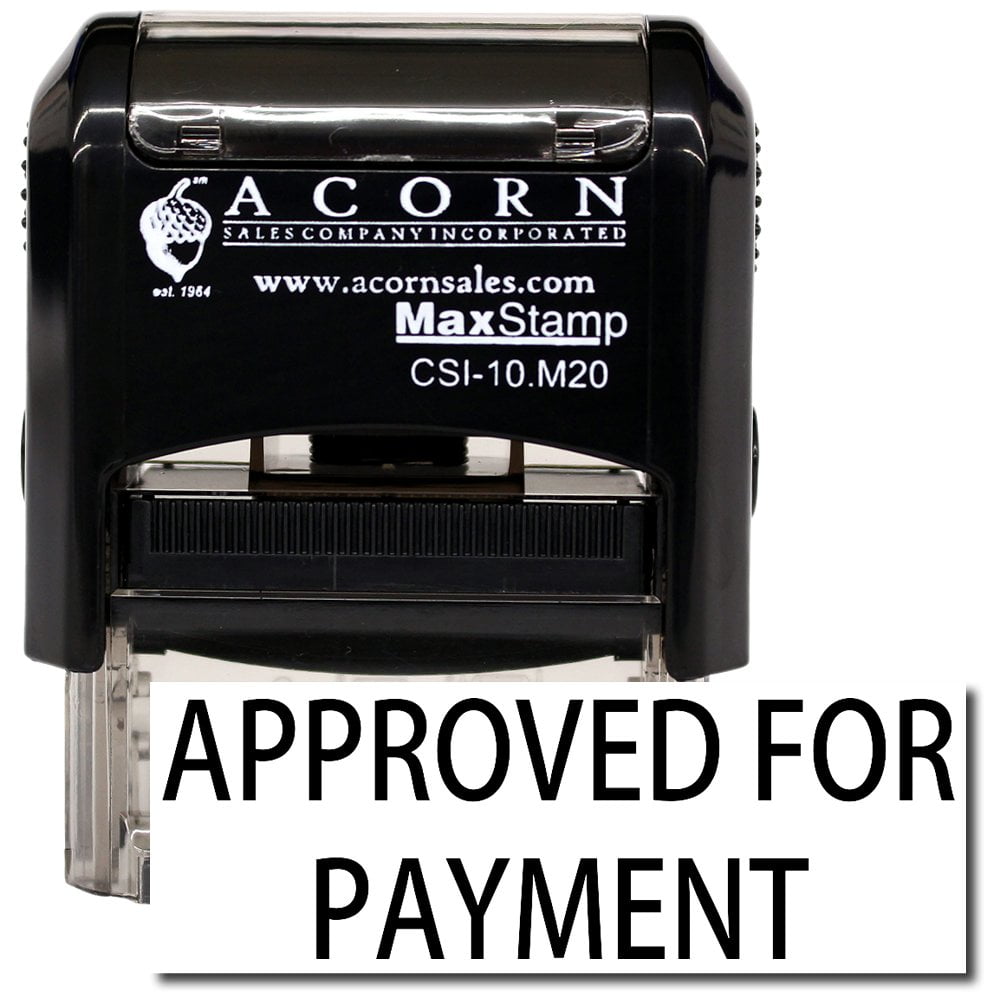 Self-Inking Approved For Payment Stamp - Walmart.com