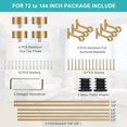 2-Pack Curtain Rod for Windows 72-144",Adjustable Window Curtain Rods ...