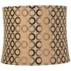Springcrest Distressed Faux Paper Lamp Shade 13"x15"x11" with Spider ...