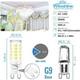 IYFFDFE-10 Pack G9 LED Bulb Dimmable 6000K Daylight 4W, 40Watt G9 ...
