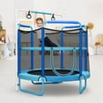 Gymax, Kids 3-in-1 Game Seamless Trampoline, 5FT, Outdoor Indoor ...