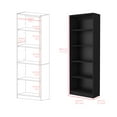 Xukmct 4 Open Shelves Bookcase Book Dispaly Rack Bookcase for Home ...