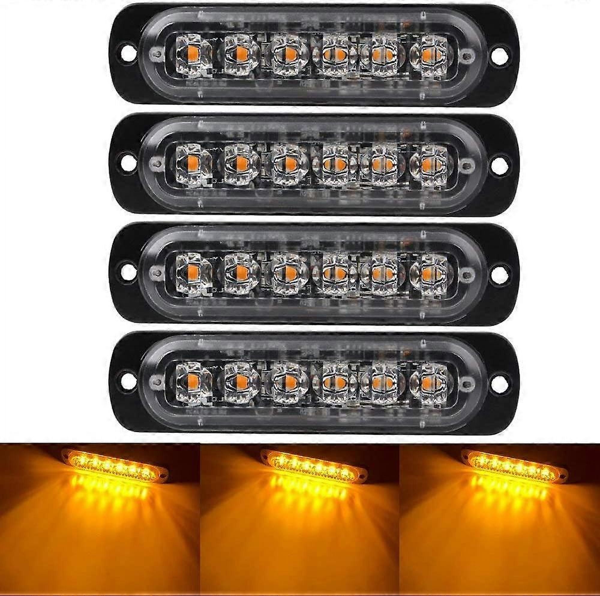 Pack Vehicle Emergency Warning Lights, Yellow Light Truck Hazard ...