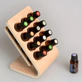 12 Holes 15ml Wooden Essential Oil Bottle Display Stand for Nail Polish ...