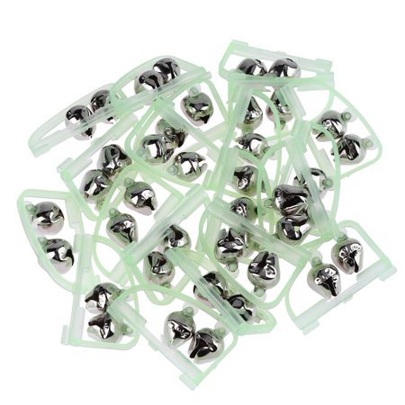 Huadaliy 20pcs Fluorescent Fishing Rod Tip Clip Twin Bell Fish Bite ...