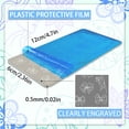 1 Set Stainless Steel DIY Nail Art Templates Template Tool Rectangle ...
