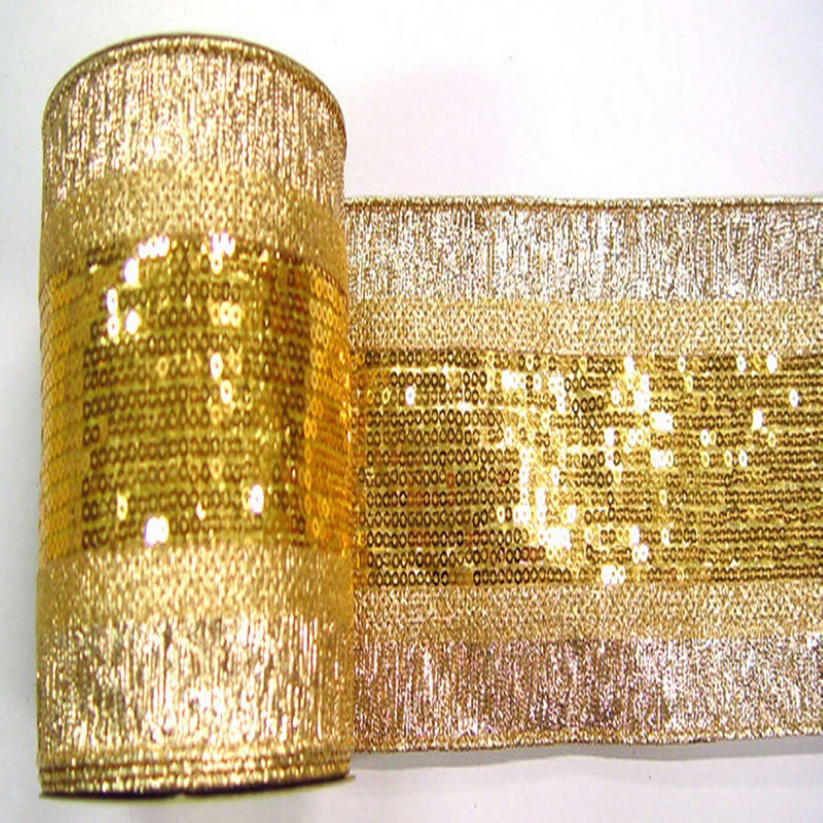 Vickerman 4" Gold Sequin Weave Christmas Ribbon - Walmart.com