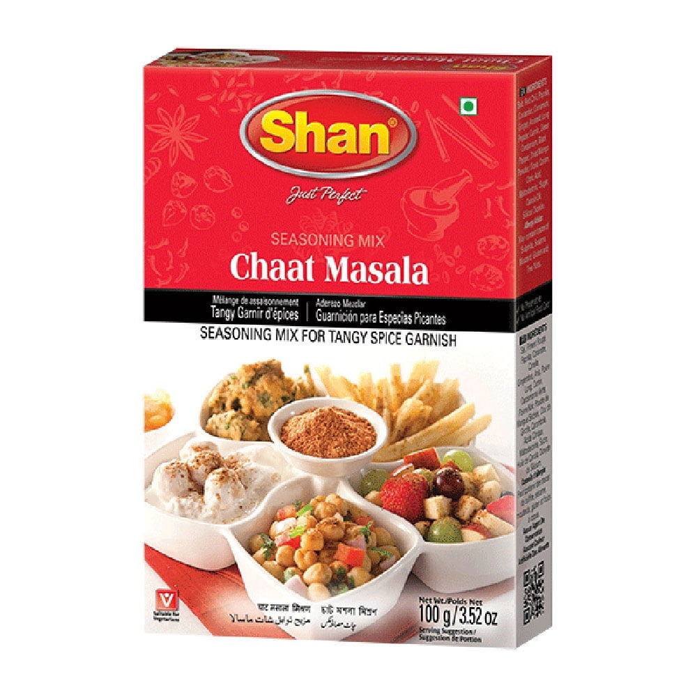 Shan Chaat Masala Seasoning Mix 3.52 oz (100g) - Spice Powder for Tangy ...