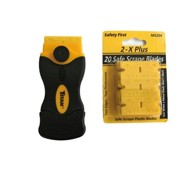 Heavy Duty Plastic Razor Blade Set with Scraper for Stickers Decals ...