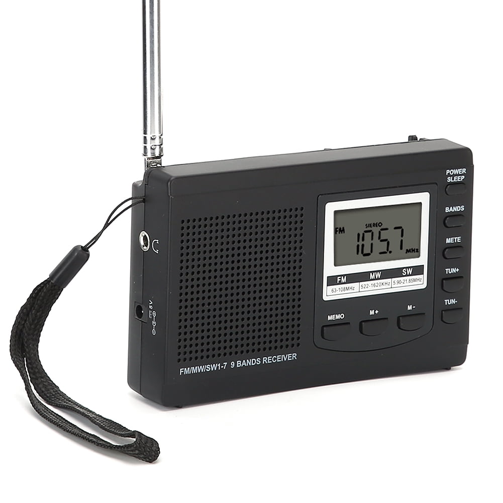 Mini radio, mini radios portátiles Radio FM/MW/SW Radio estéreo Ultra ...
