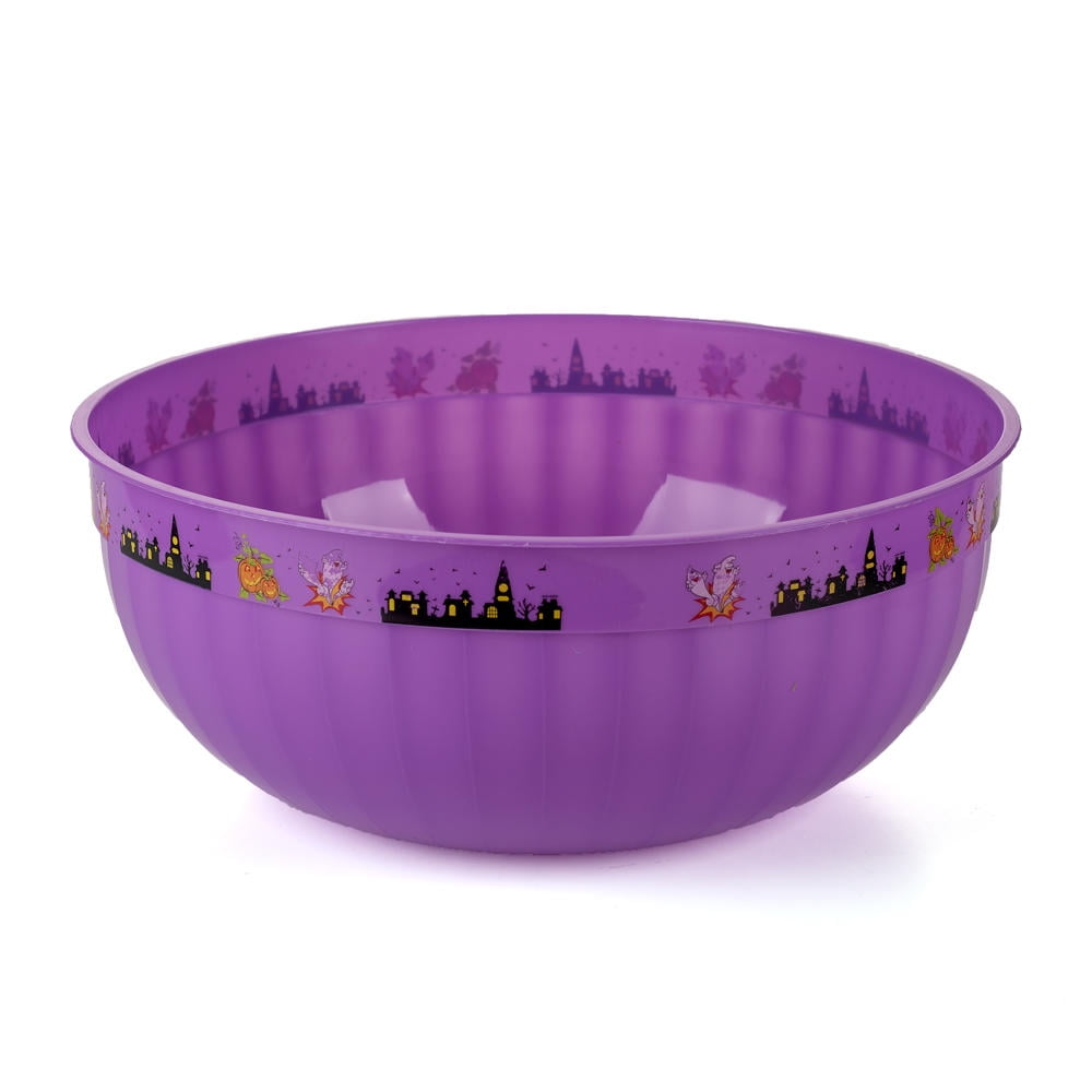 Halloween Trick-Or-Treat Bowl Plastic with Halloween Decal BPA Free 12 ...