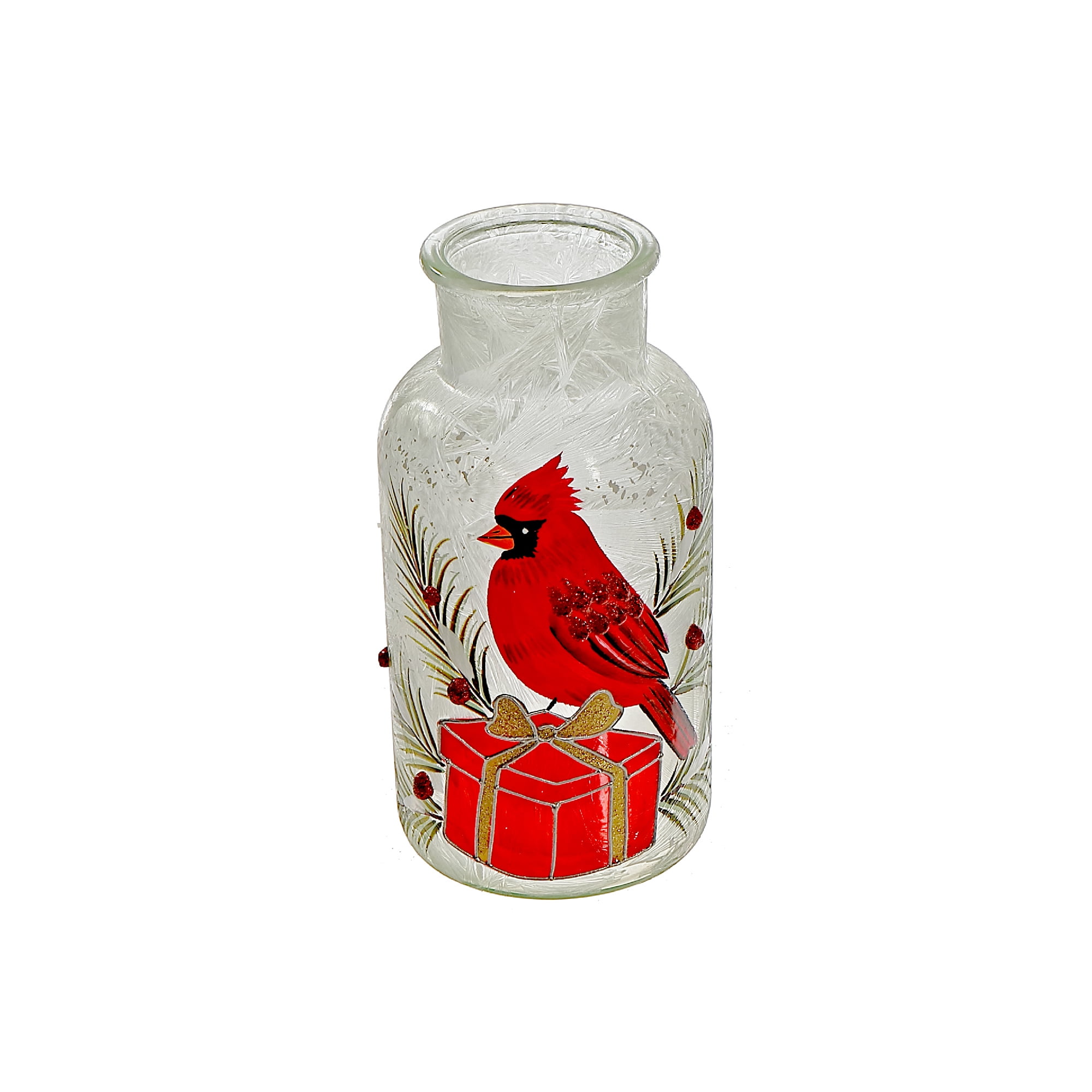 Click here for Ih Casadécor Frosted Glass Mason Jar (Cardinal On... prices