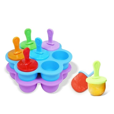 Multi-Use Silicone Popsicle Molds, 12-Cavity Leakproof Tray for Frozen ...
