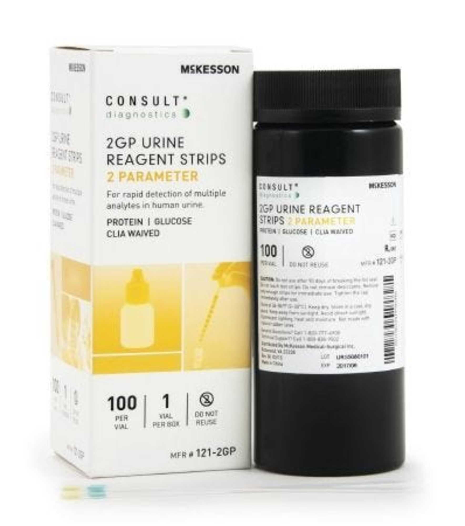 McKesson Consult 121-2GP Urine Reagent Strips, Bottle of 100 - Walmart.com