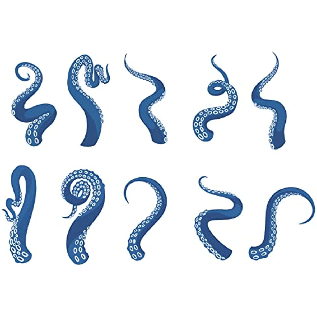 Blue Octopus Wall Decals Octopus Tentacles Vinyl Wall Sticker Sea ...