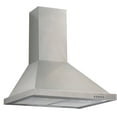 Ancona Pyramid with Rim Stainless Steel 450 CFM Wall Mount Range Hood ...