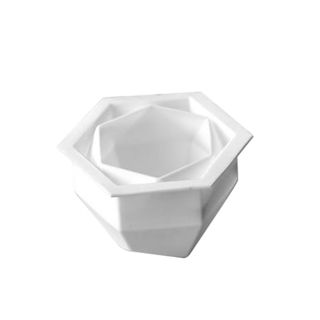 Jinnoda 3D Rhombus Ball Candle Mold Geometric Shape Chocolate Mousse ...