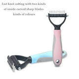 Pet Cat Dog Open Knot Comb Stainless Steel Double-sided Grooming Tool ...
