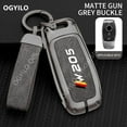 Zinc alloy+leather Car Key Housing For Mercedes Benz W205 A 3 buttons ...
