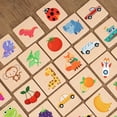 Wooden Animal Memory Matching Game Educational Toy For Kids Fine Motor ...