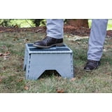 Camco Step Stool - 300 Pound Weight Capacity - Plastic, Silver (43635 ...