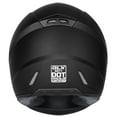 GLX GX11 Full Face Motorcycle Helmet, Matte Black, Large, Tinted Visor ...