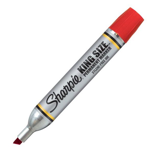 Sanford L.P. SAN15002-12 Sharpie King Size Permanent Marker, Red - 12 ...