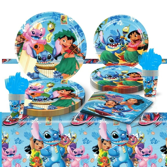 SHIYOU-400PCS Paper Plates Set Disposable Party Dinnerware Includes ...