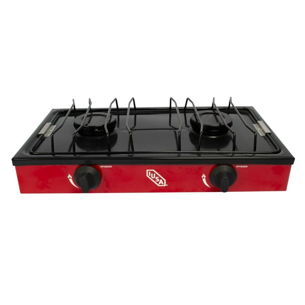 Parrilla A Gas 2 Quemadores Caper Roja rojo Iusa PGLP 2QR | Bodega ...